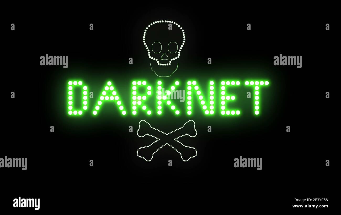 Text sign bulbs LED pixels, light flashing, blinking lights advertising ...