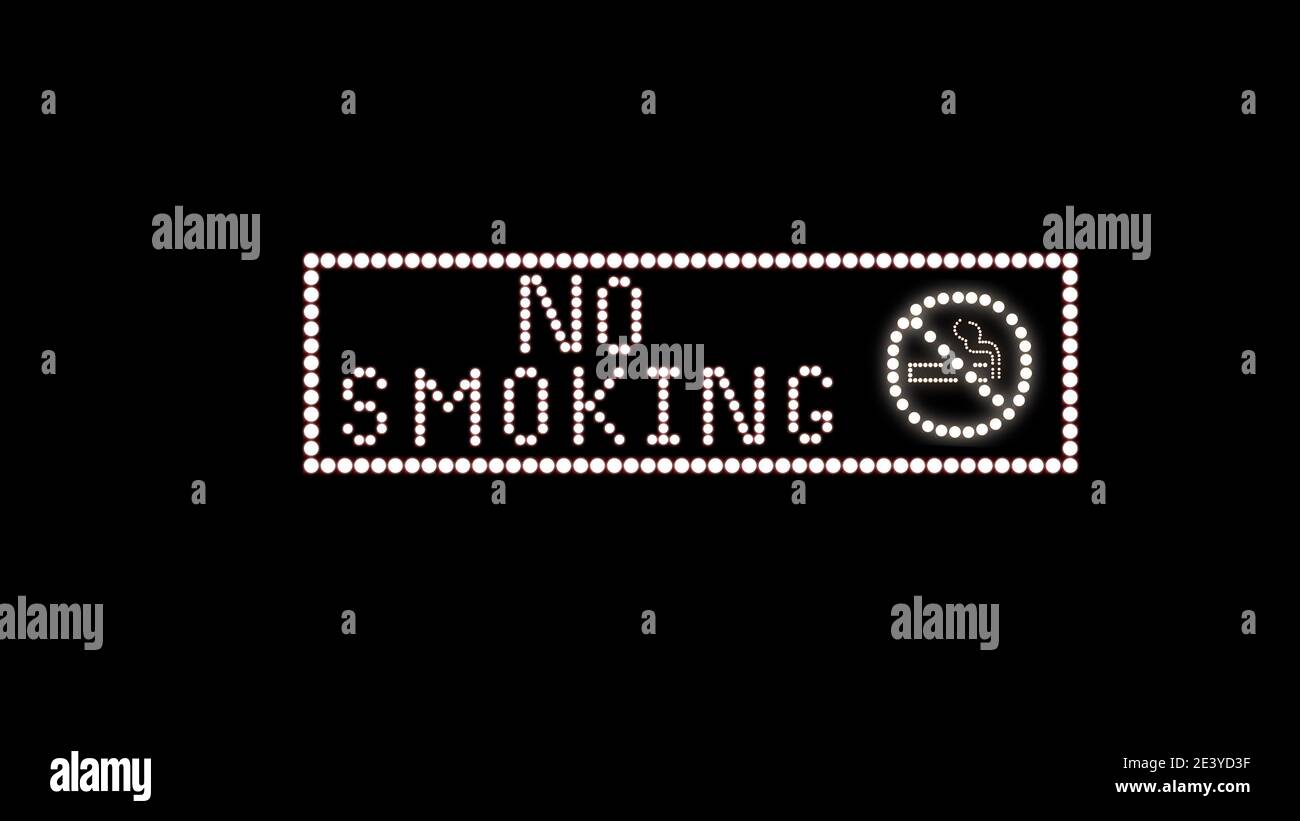 Text sign bulbs LED pixels, light flashing, blinking lights advertising ...