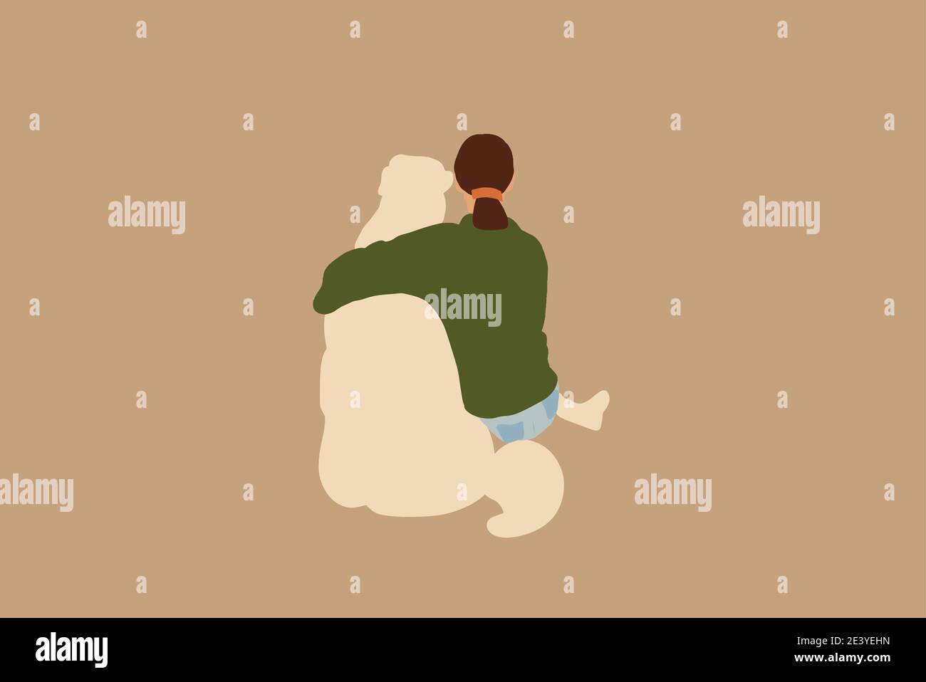 Hugging back Stock Vector Images - Alamy