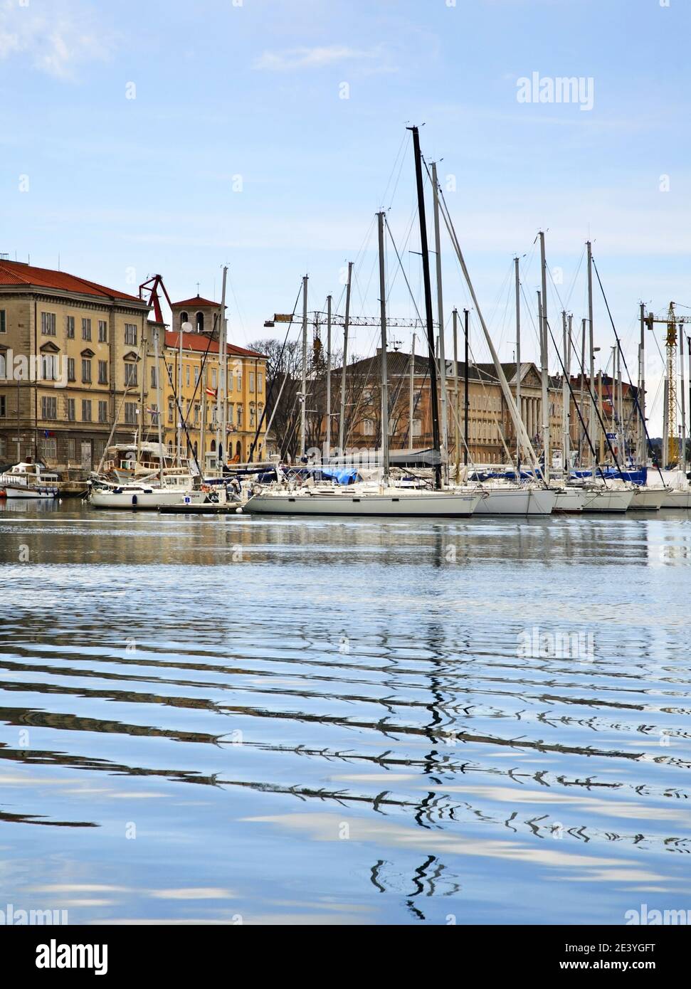 Sea port in Pula. Croatia Stock Photo - Alamy