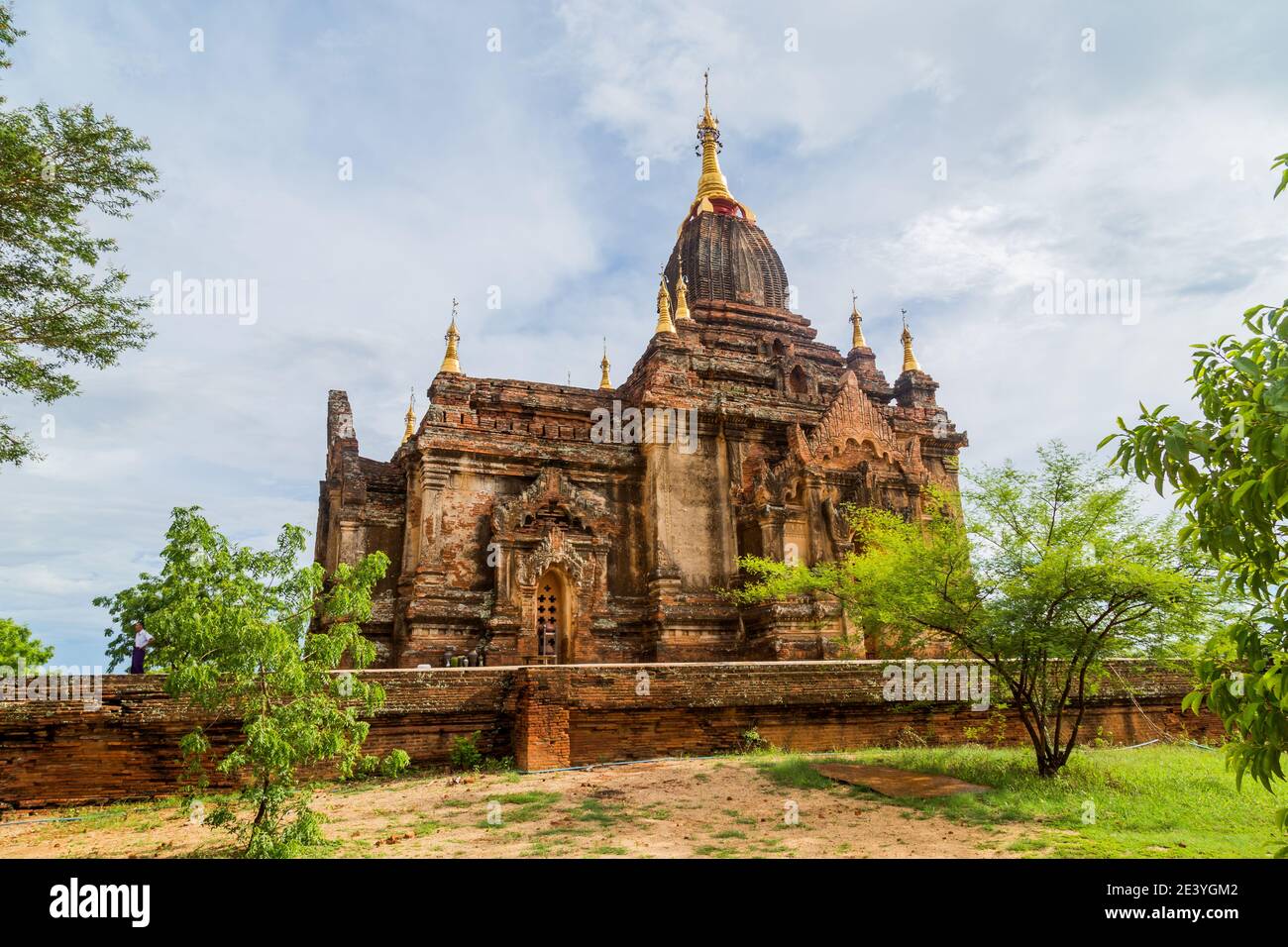 Ancient temple in Bagan, Myanmar. Bagan is an ancient city in central ...
