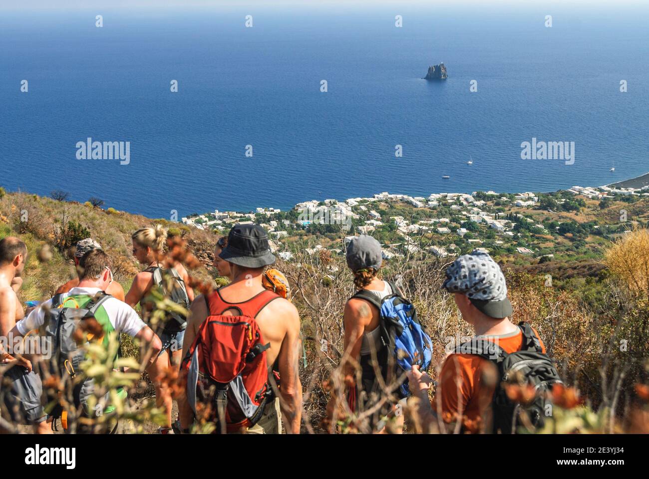 Stromboli volcano hiking hi-res stock photography and images - Alamy