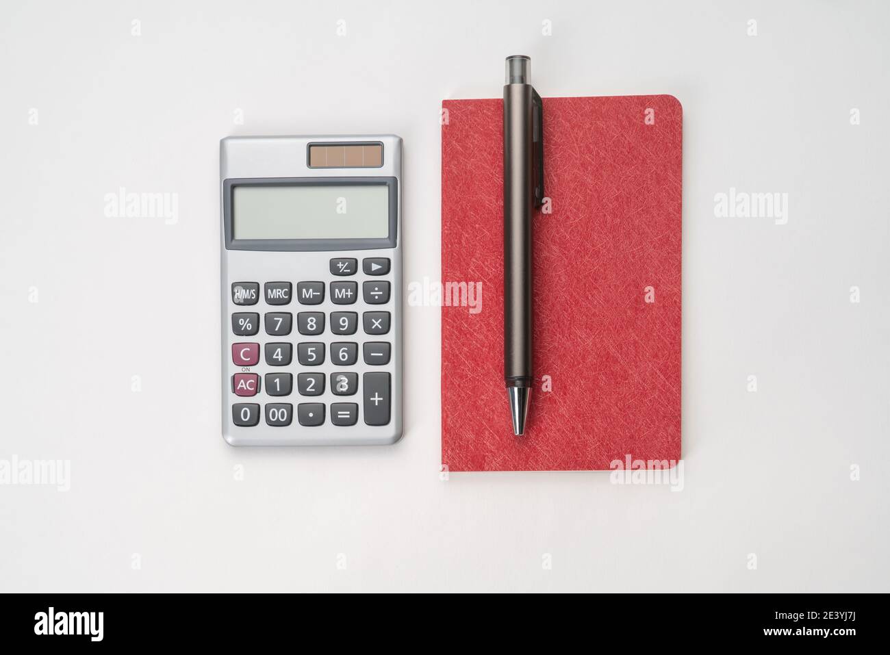 Book calculator paper laptop hi-res stock photography and images - Alamy