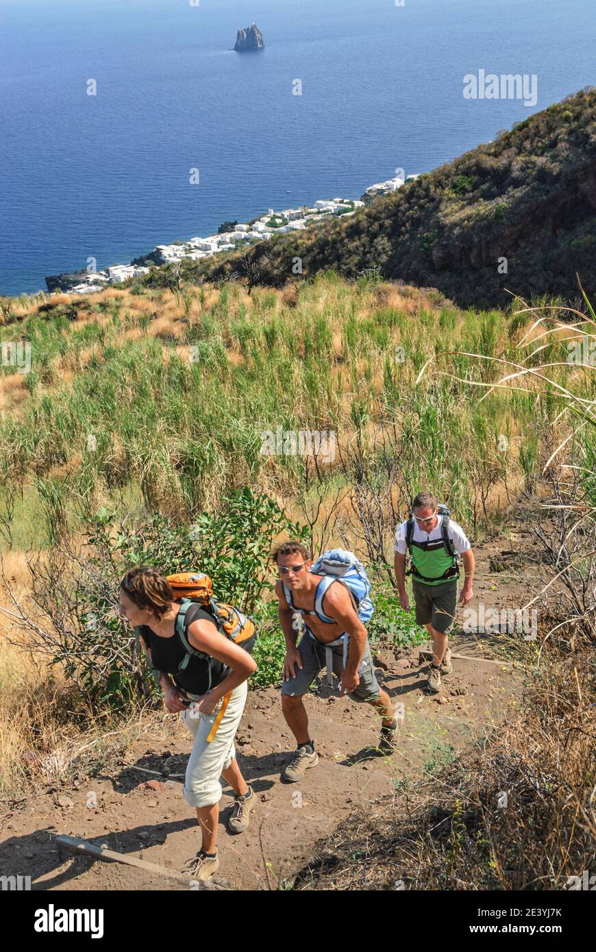 Stromboli volcano hiking hi-res stock photography and images - Alamy
