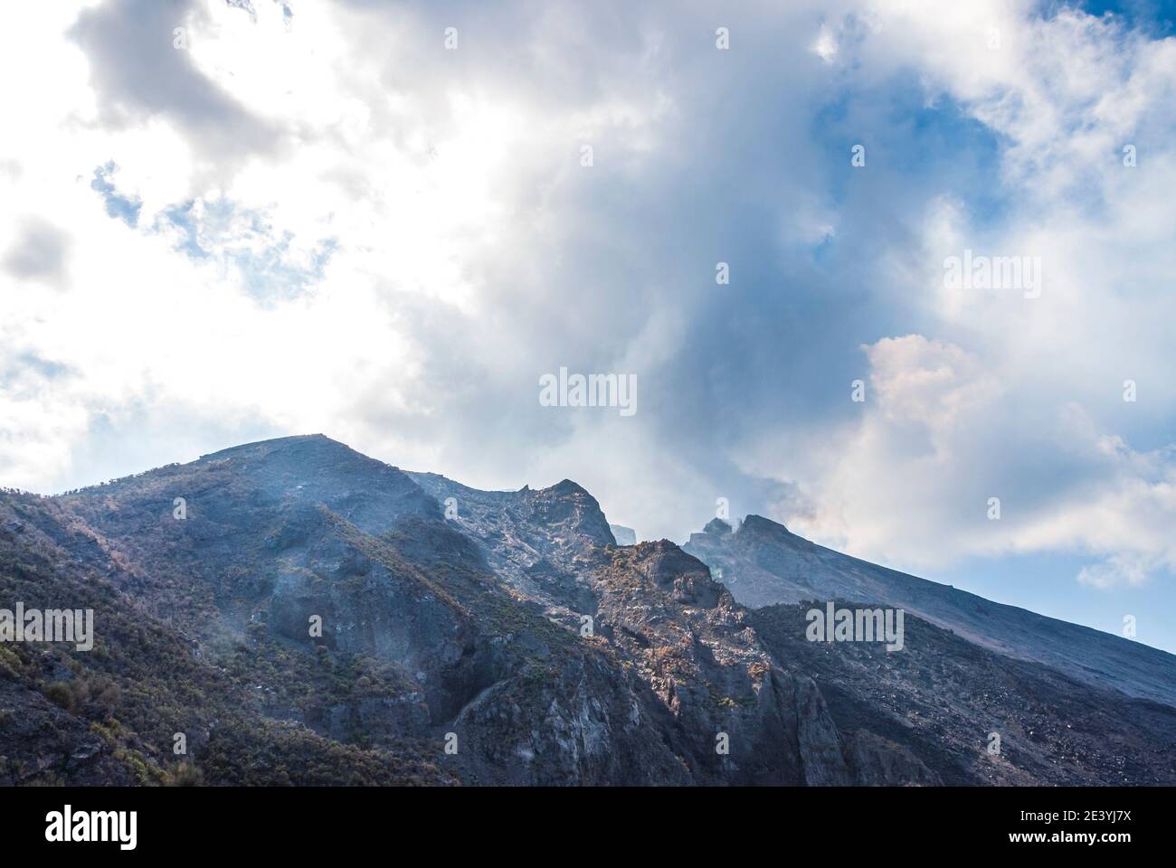 Impressive view to Stromboli volcano Stock Photo - Alamy