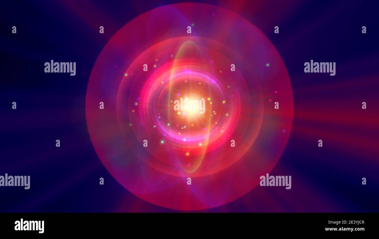 atom light ray glow abstract, 3d render illustration Stock Photo - Alamy
