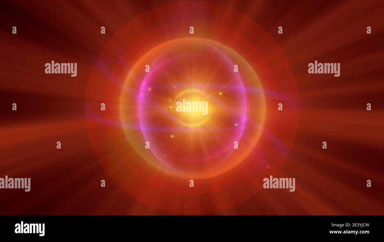 atom light ray glow abstract, 3d render illustration Stock Photo - Alamy