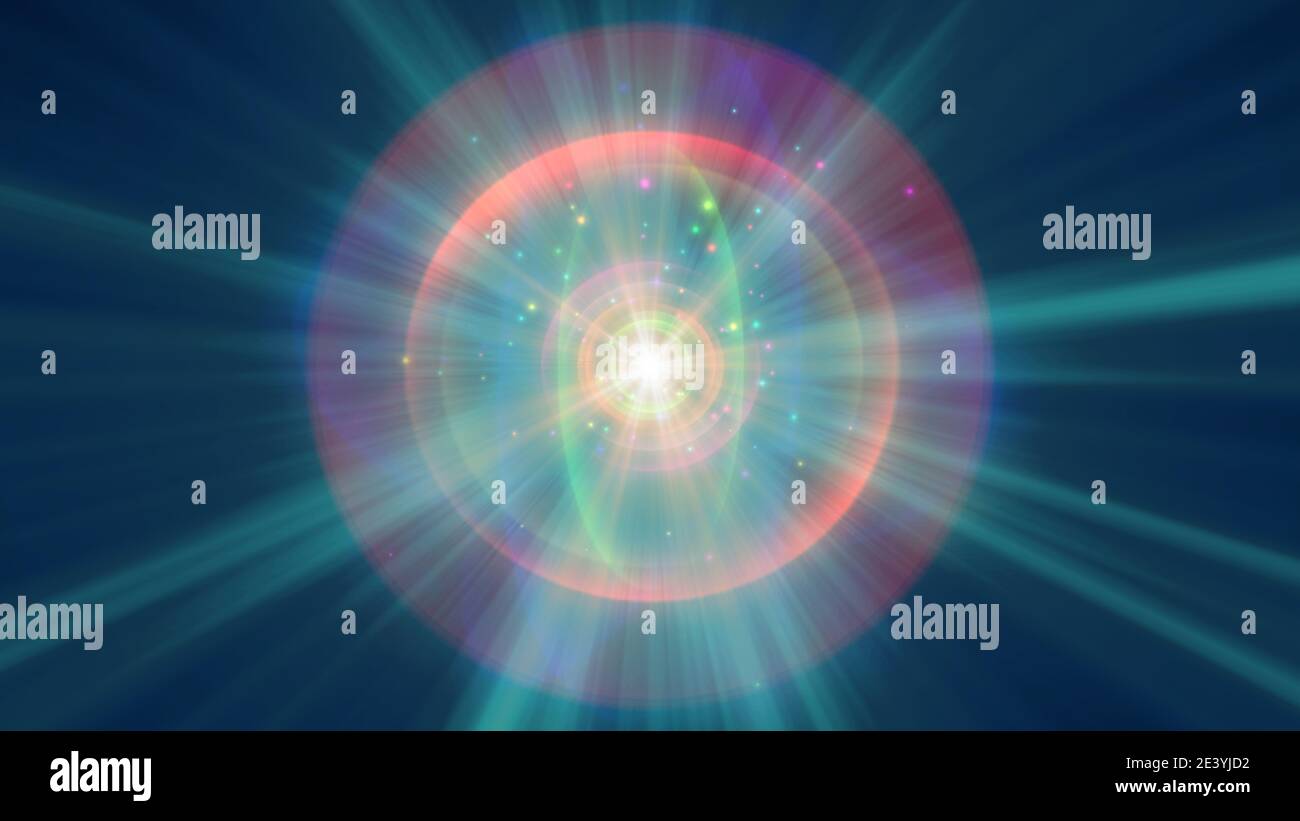 atom light ray glow abstract, 3d render illustration Stock Photo - Alamy