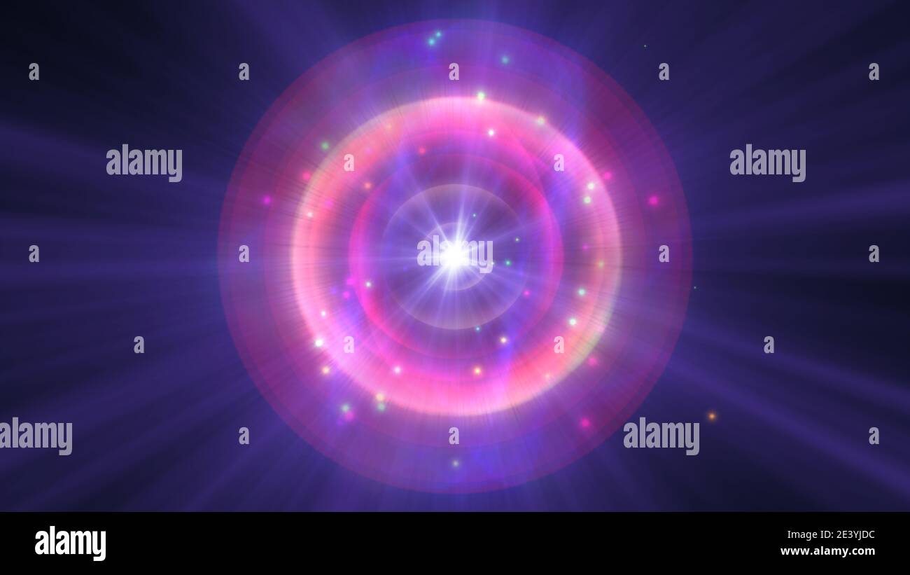 atom light ray glow abstract, 3d render illustration Stock Photo - Alamy