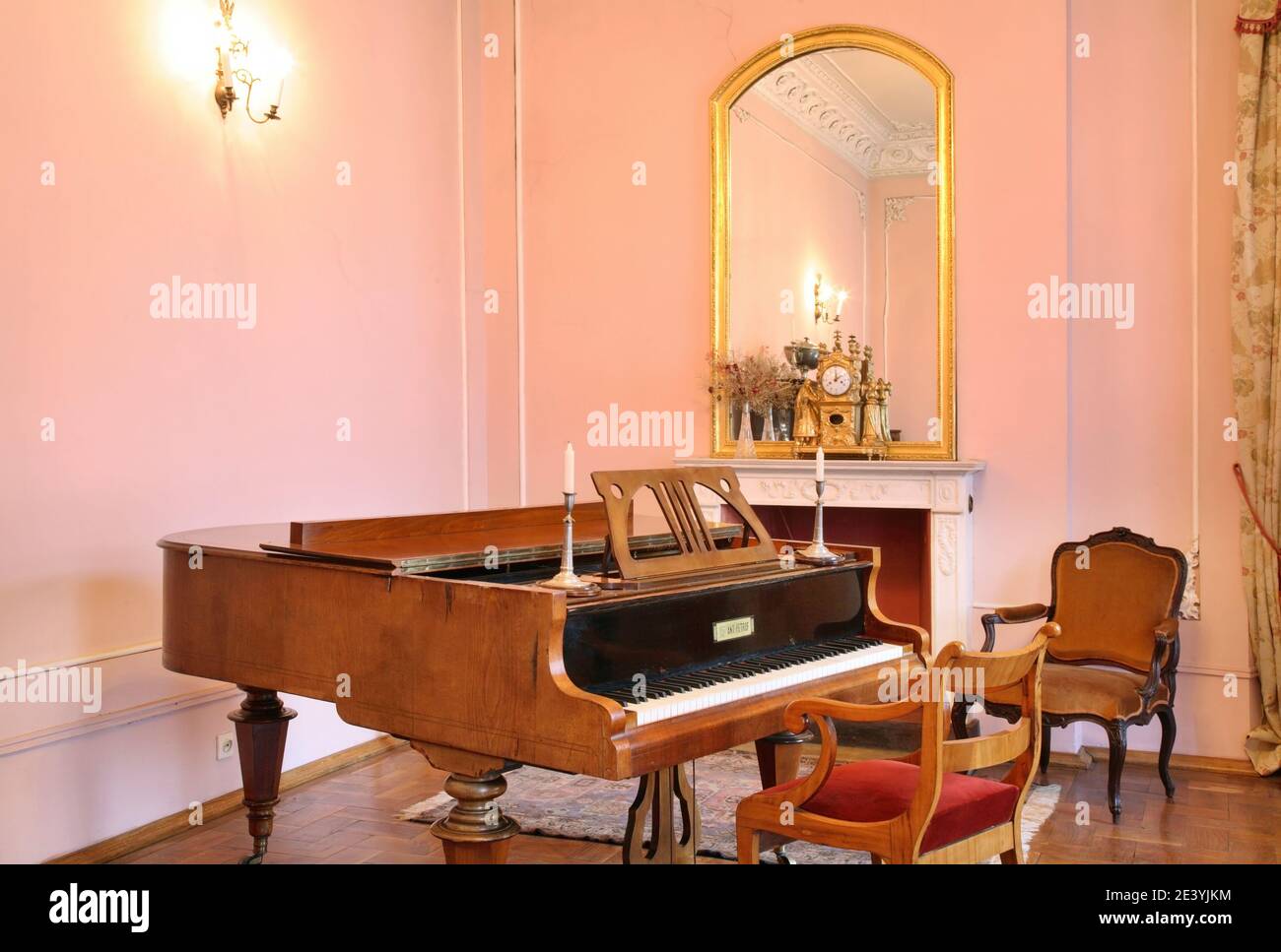 Palace-park complex of Lubomirski family in Przeworsk. Poland Stock ...