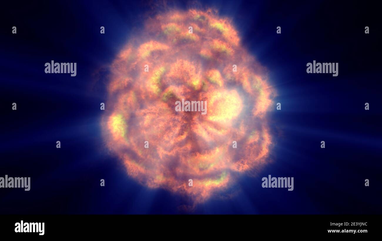 fire flame explosion in space, abstract illustration Stock Photo - Alamy