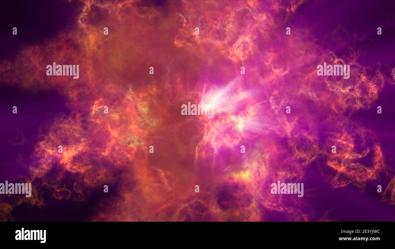 fire flame explosion in space, abstract illustration Stock Photo - Alamy