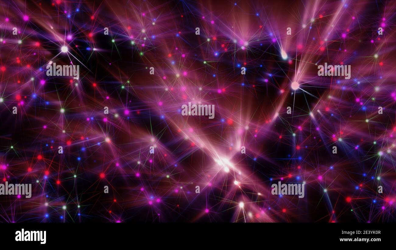 laser ray light neon rays illustration render Stock Photo - Alamy