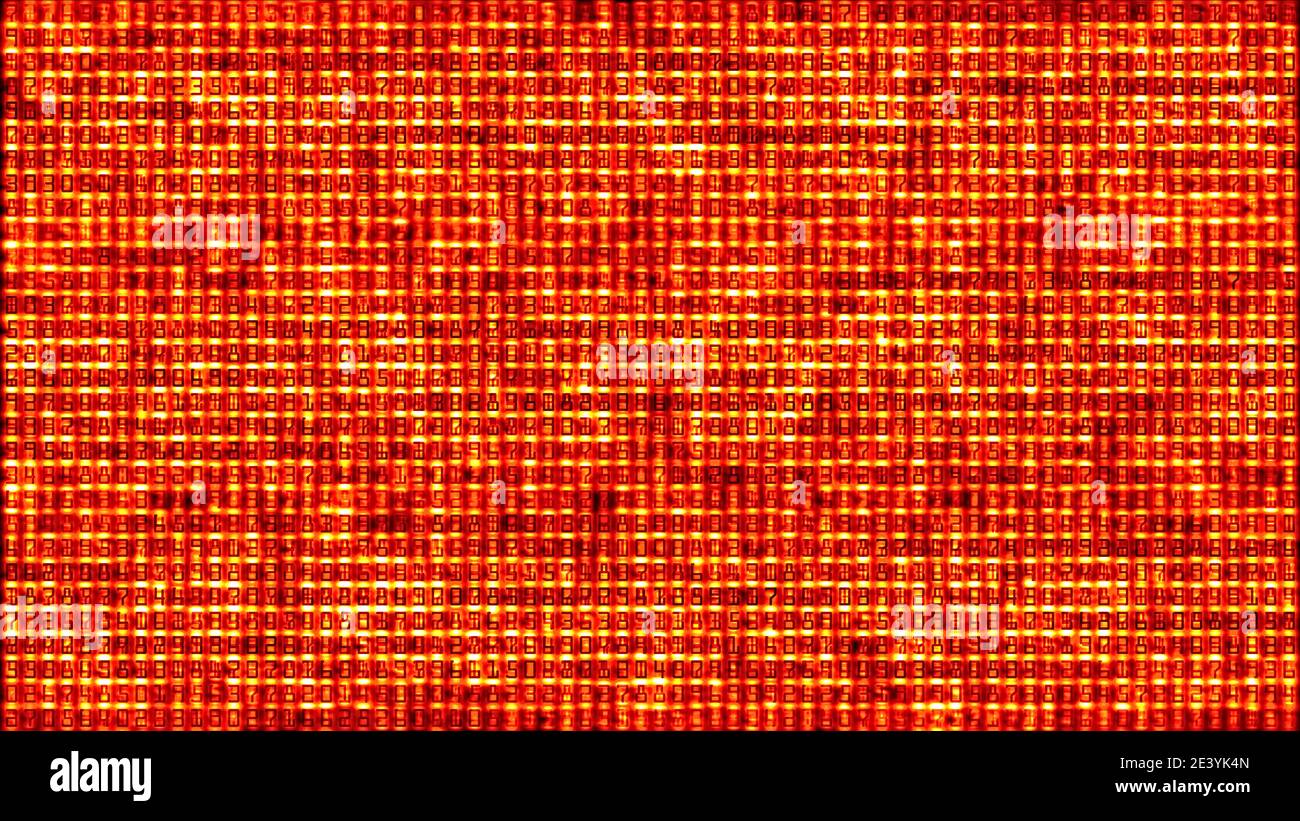 Abstract background, digital data matrix, illustration render Stock ...