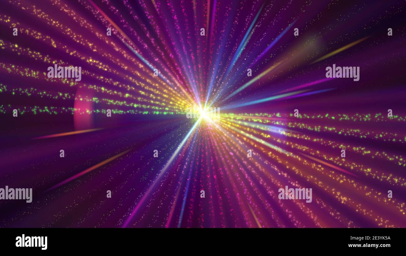 particle laser light color ray illustration render Stock Photo - Alamy
