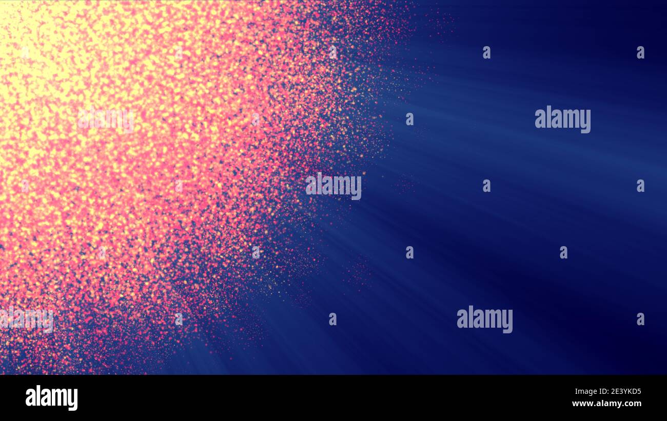 Abstract particles sun solar flare particles illustration 3d render ...