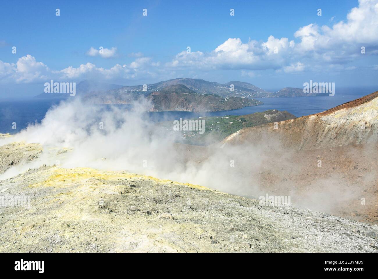 Impressive nature on Vulcano crater Stock Photo - Alamy