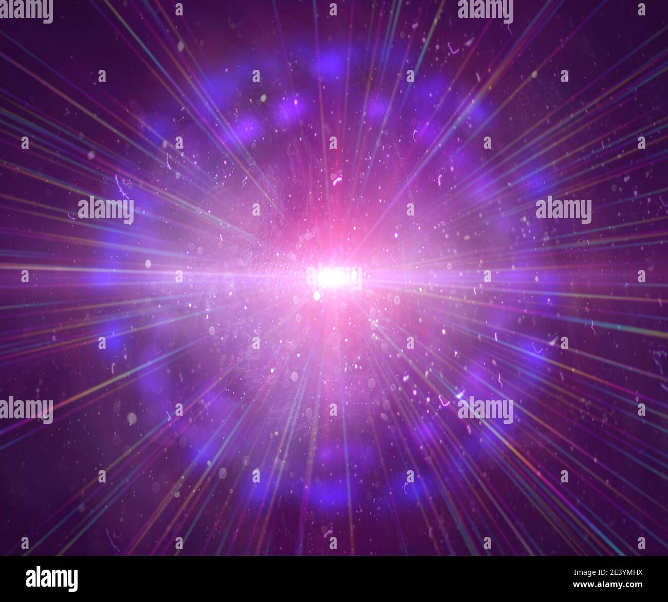 Pulsar star light in space, illustration abstract Stock Photo - Alamy