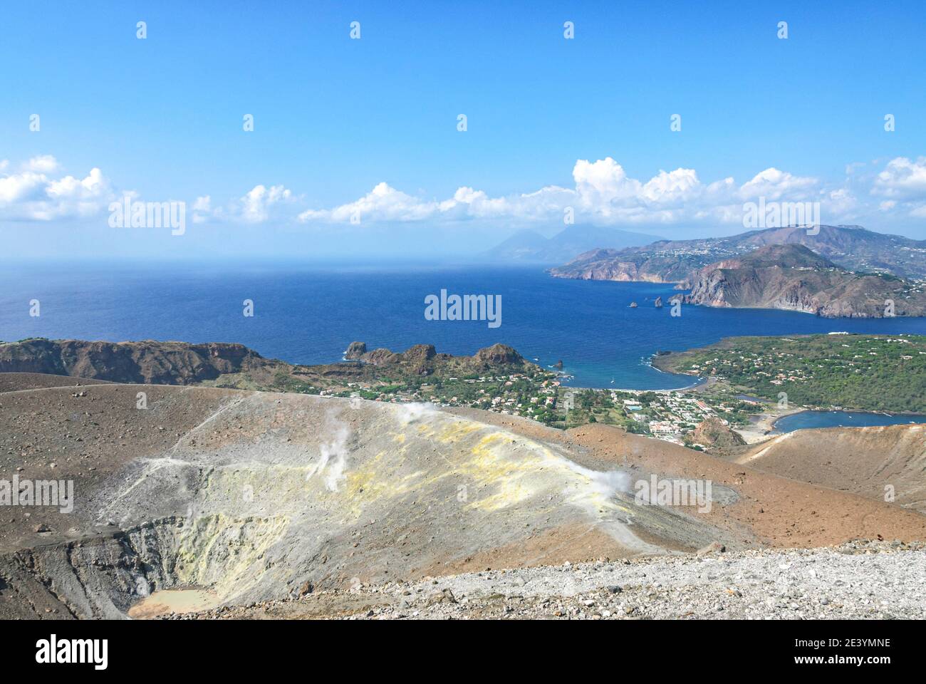 Impressive nature on Vulcano crater Stock Photo - Alamy