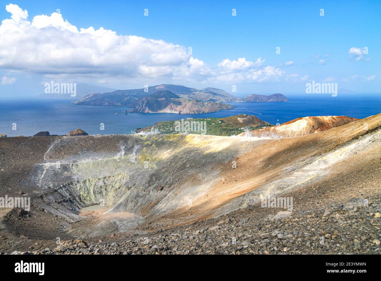 Impressive nature on Vulcano crater Stock Photo - Alamy