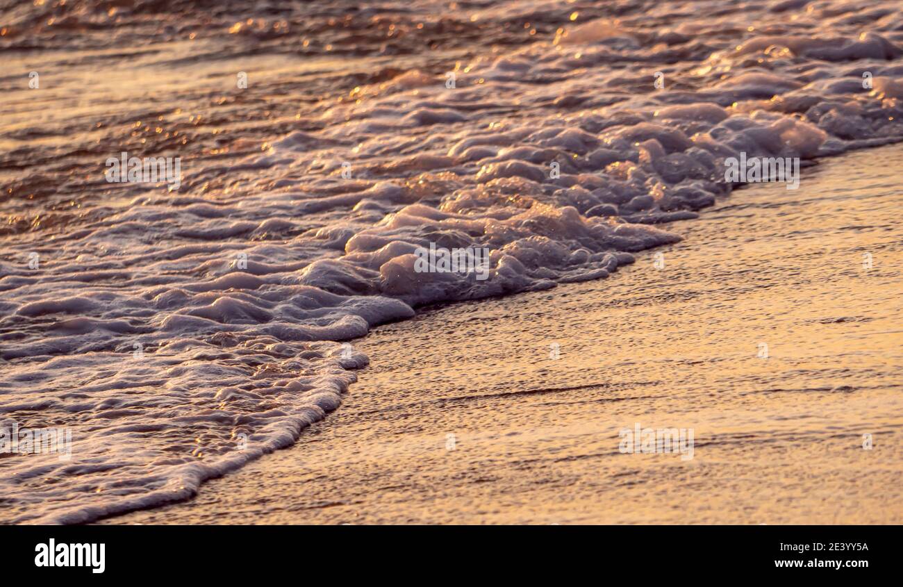wave splash sea beach macro, close up Stock Photo - Alamy