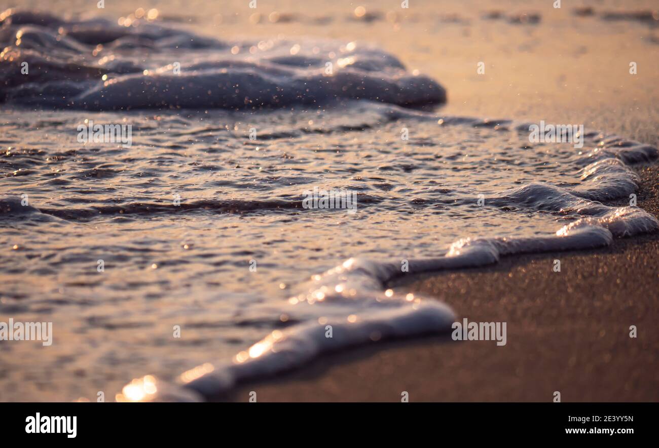 wave splash sea beach macro, close up Stock Photo - Alamy