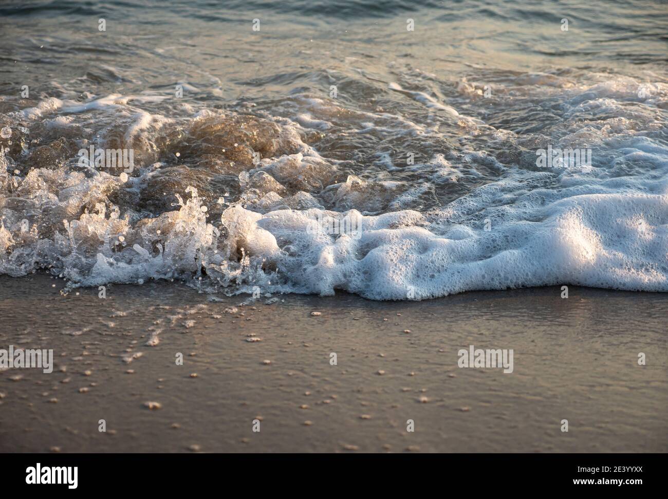wave splash sea beach macro, close up Stock Photo - Alamy