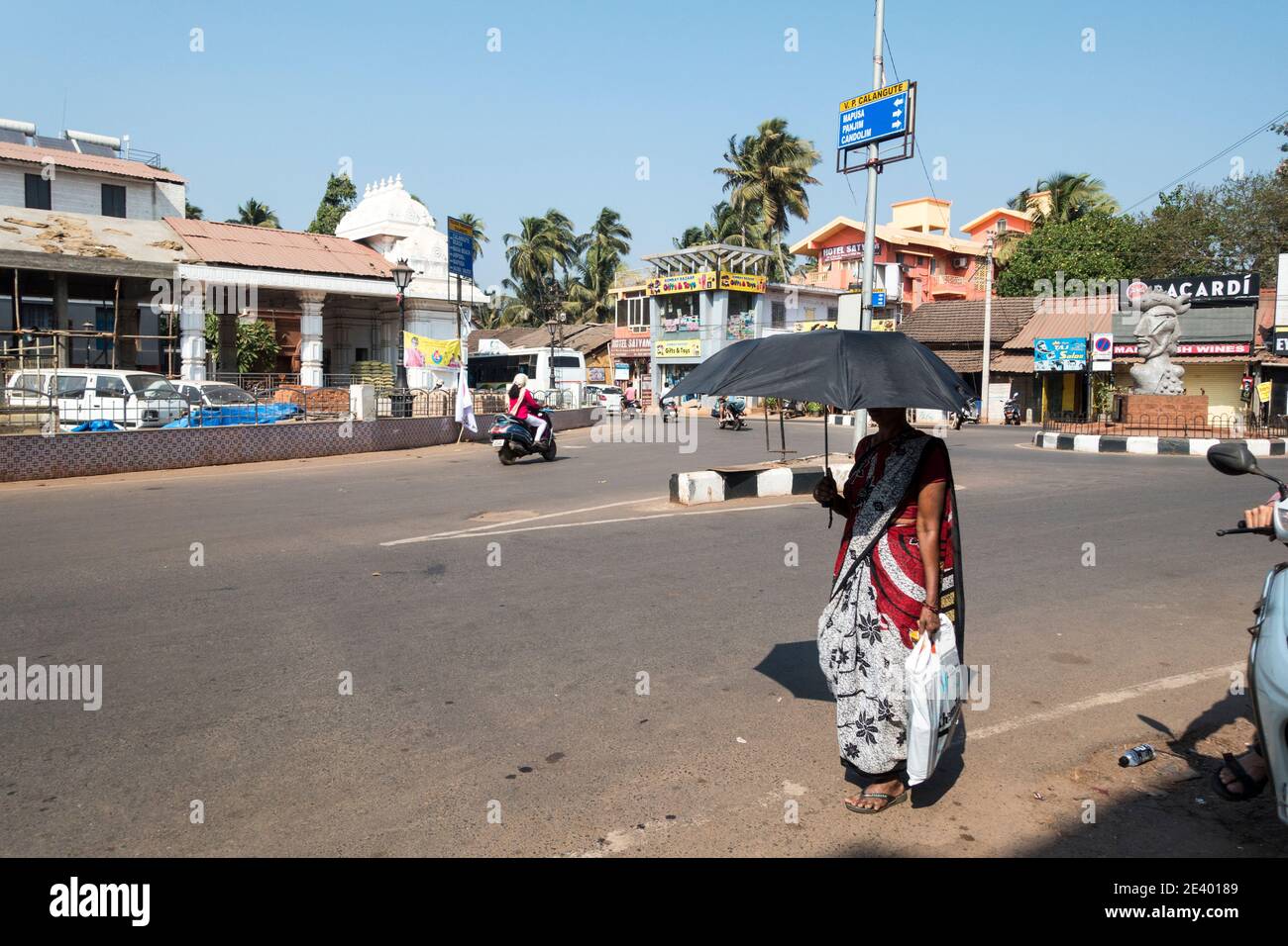 Calangute high street hi-res stock photography and images - Alamy