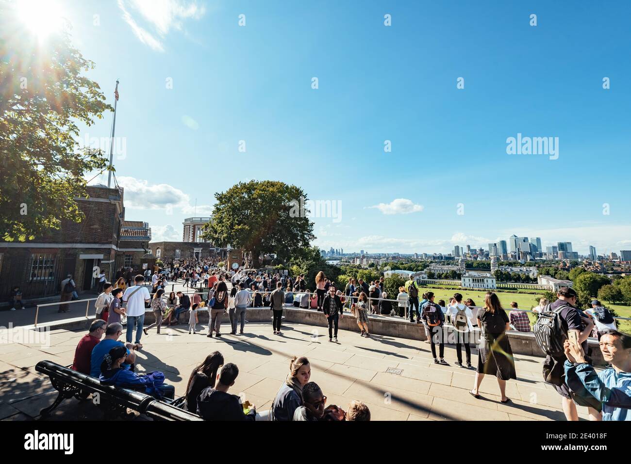 The viewpoint adjacent to the Royal Observatory Greenwich in Greenwich ...