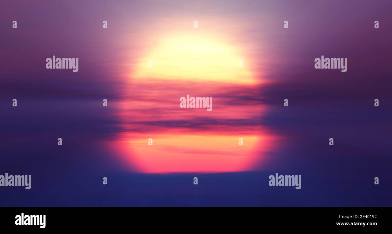 big large sun sunrise sunset, 3d render illustration Stock Photo - Alamy