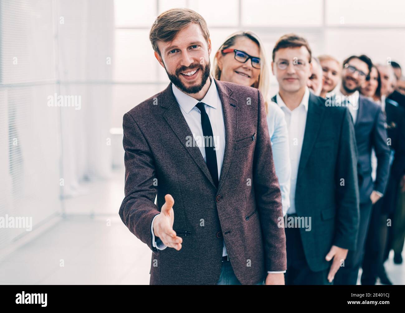 Inviting leadership hi-res stock photography and images - Alamy