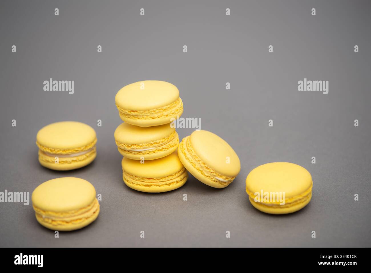 Yellow macarons hi-res stock photography and images - Alamy