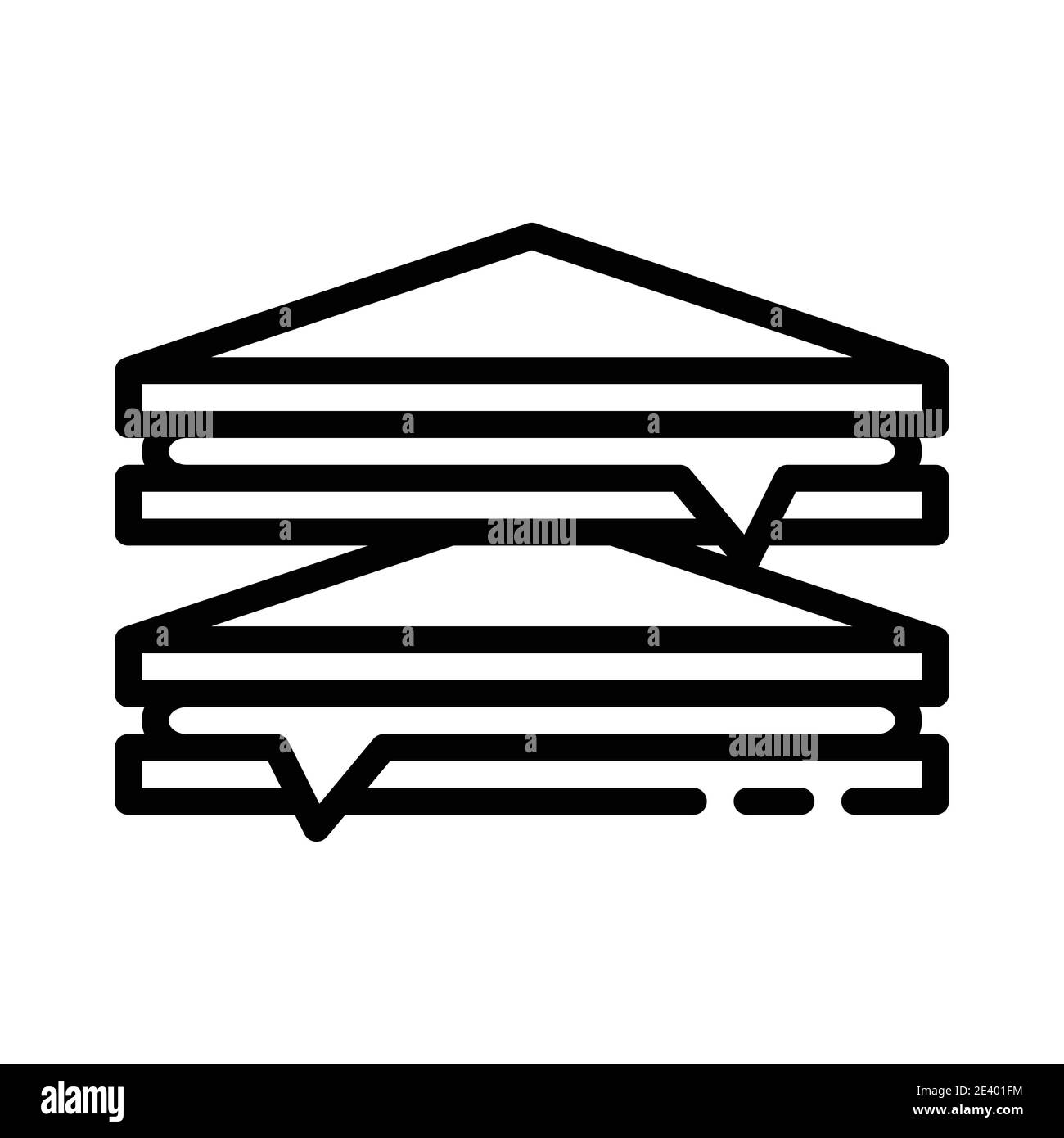 Sandwich Food Icon. Vector Design Illustration Sign Logo Stock Vector ...