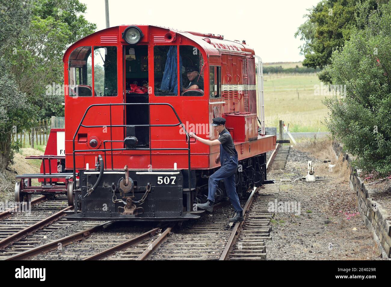 AUCKLAND, NEW ZEALAND - Jan 17, 2021: View of English Electric DE507 ...
