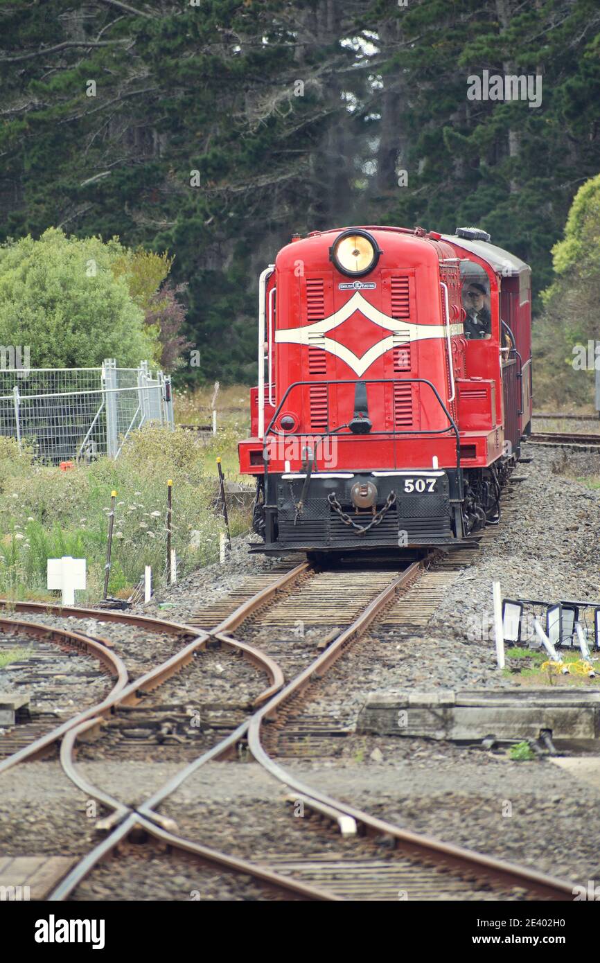 AUCKLAND, NEW ZEALAND - Jan 17, 2021: View of English Electric DE507 ...