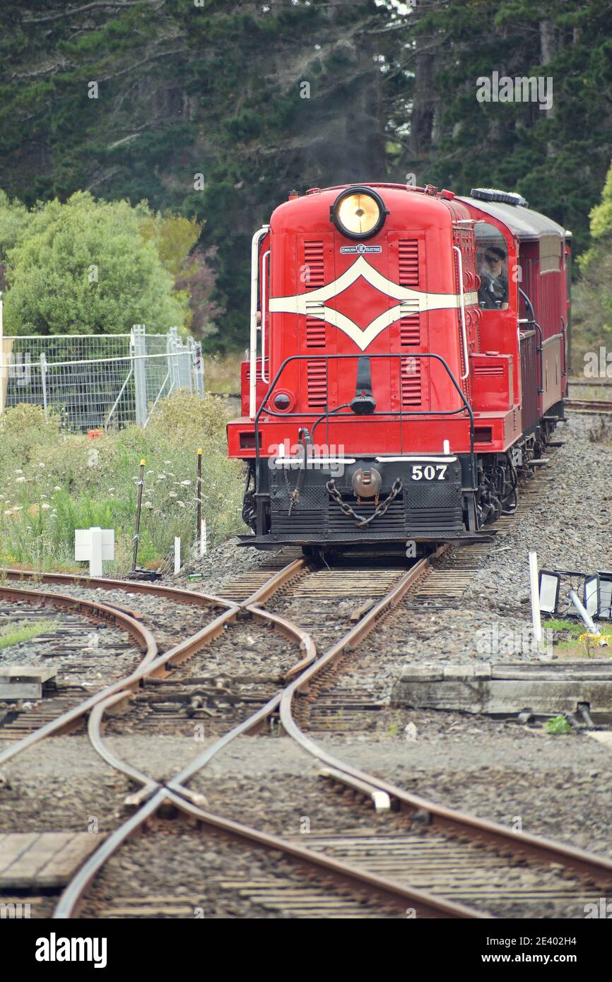 AUCKLAND, NEW ZEALAND - Jan 17, 2021: View of English Electric DE507 ...