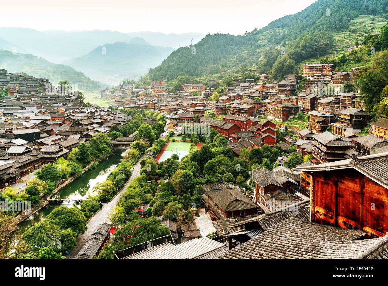 Miao folk houses hi-res stock photography and images - Alamy