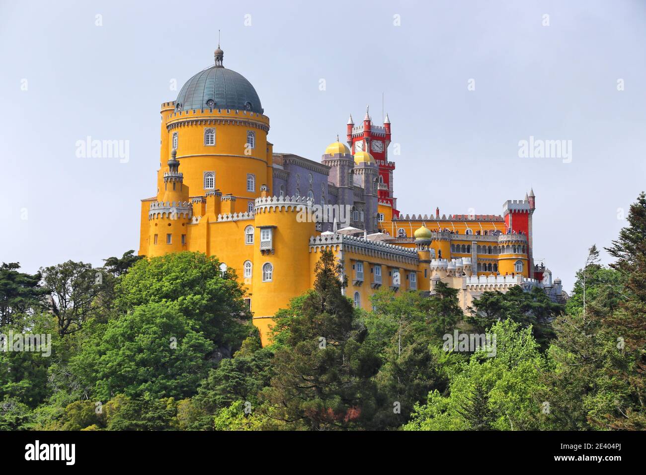 Pena Palace (Palacio da Pena) in Sintra, Portugal. Romanticism ...