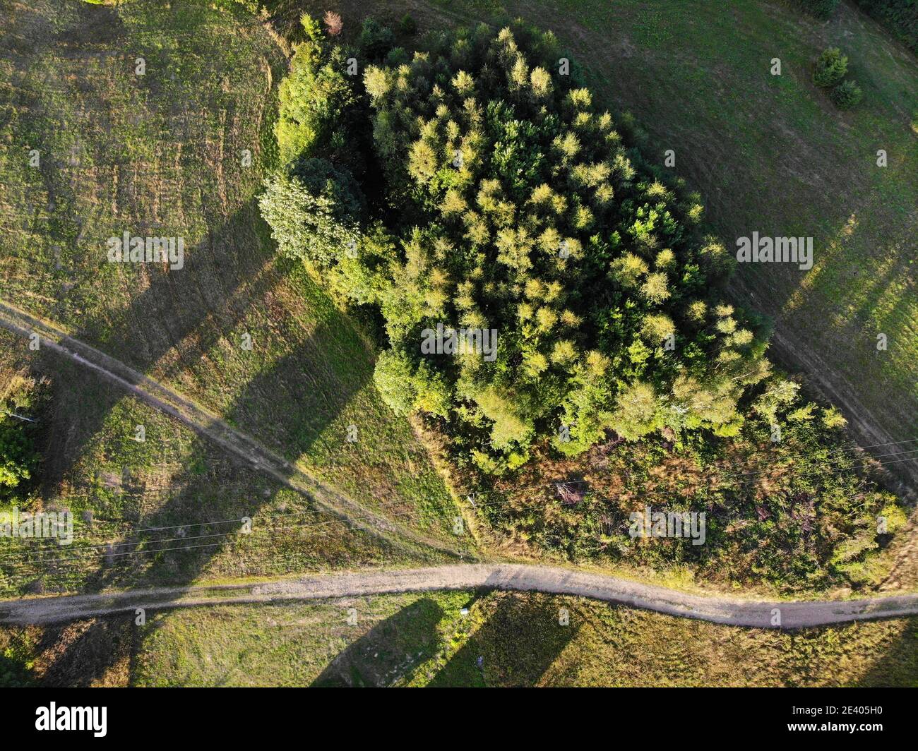 Beskids mountains in Poland. Aerial drone view of Zywiec Beskids ...