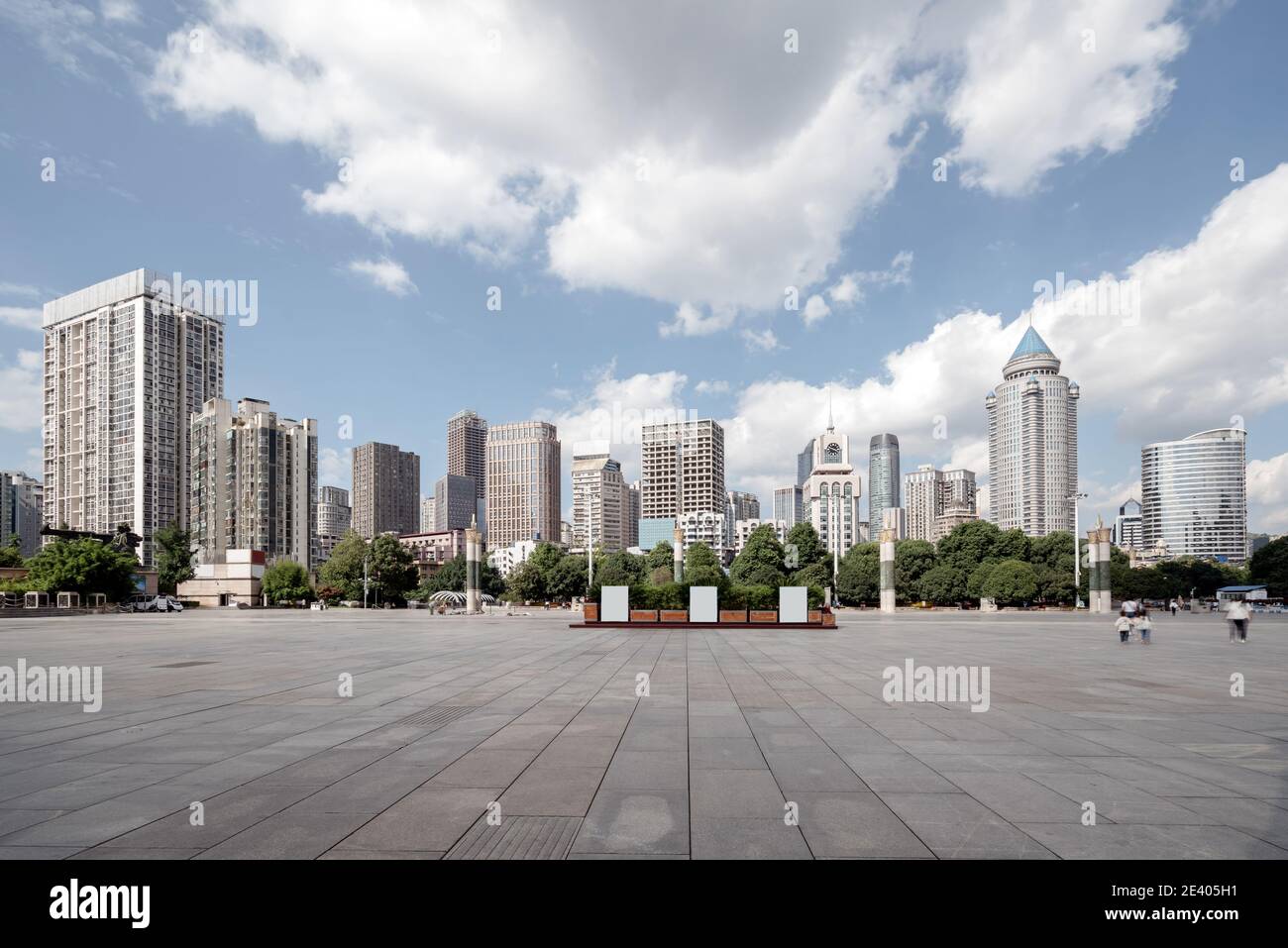 The fortification square is a landmark building in Guiyang, Guizhou ...