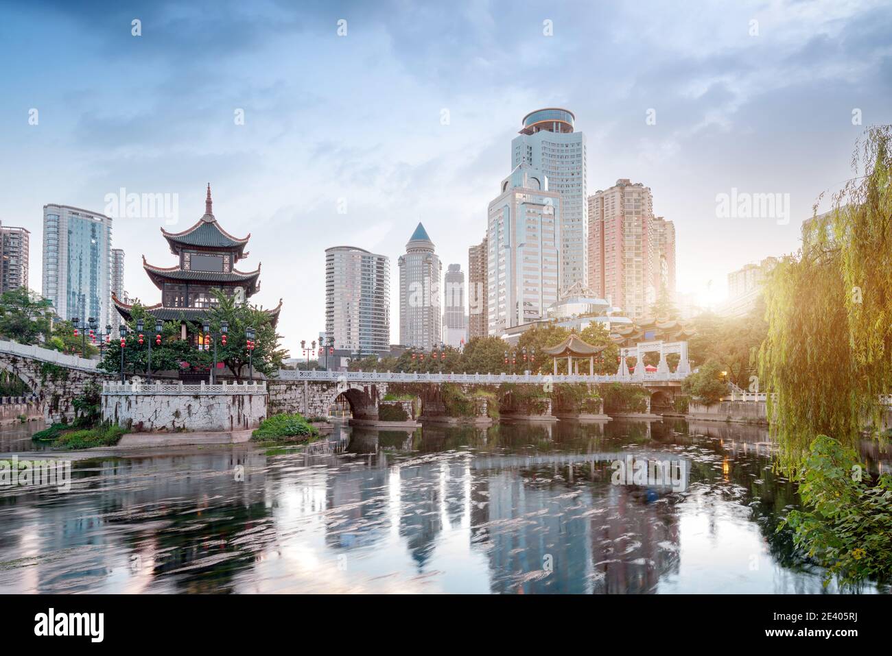 Guiyang's Famous Ancient Architectural Landscape Stock Photo - Alamy