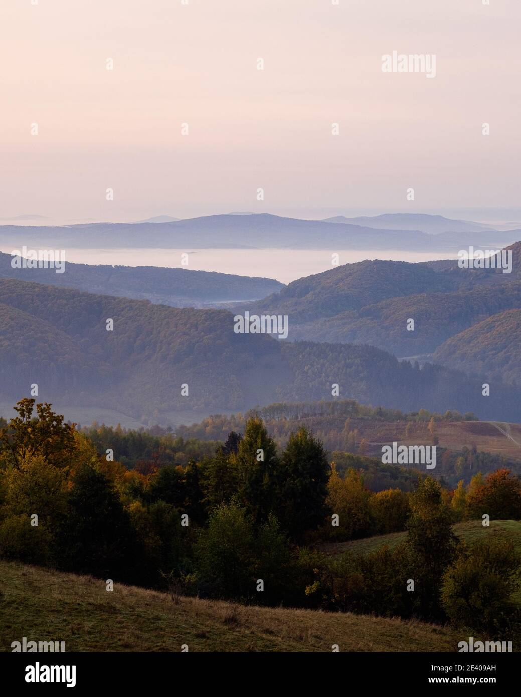 Beautiful hills trees grass hi-res stock photography and images - Alamy