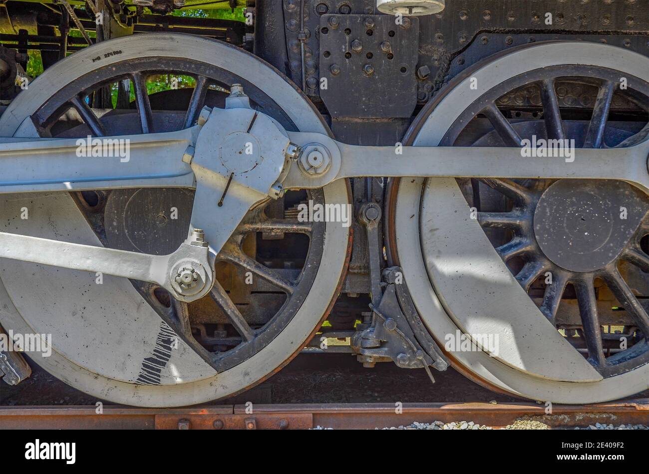 Steel locomotive wheels hi-res stock photography and images - Alamy