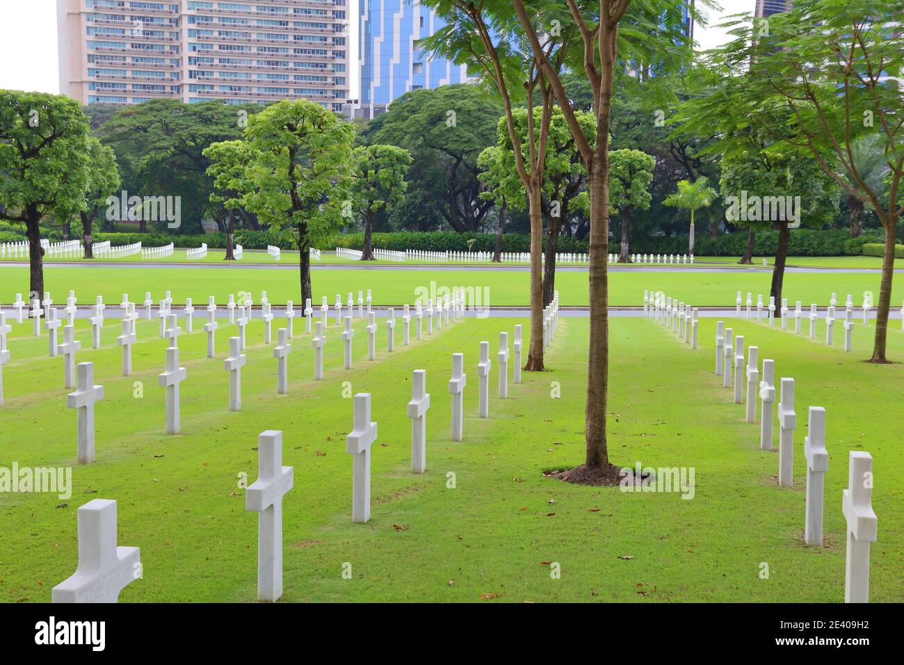 MANILA, PHILIPPINES - DECEMBER 8, 2017: Manila American Cemetery in ...