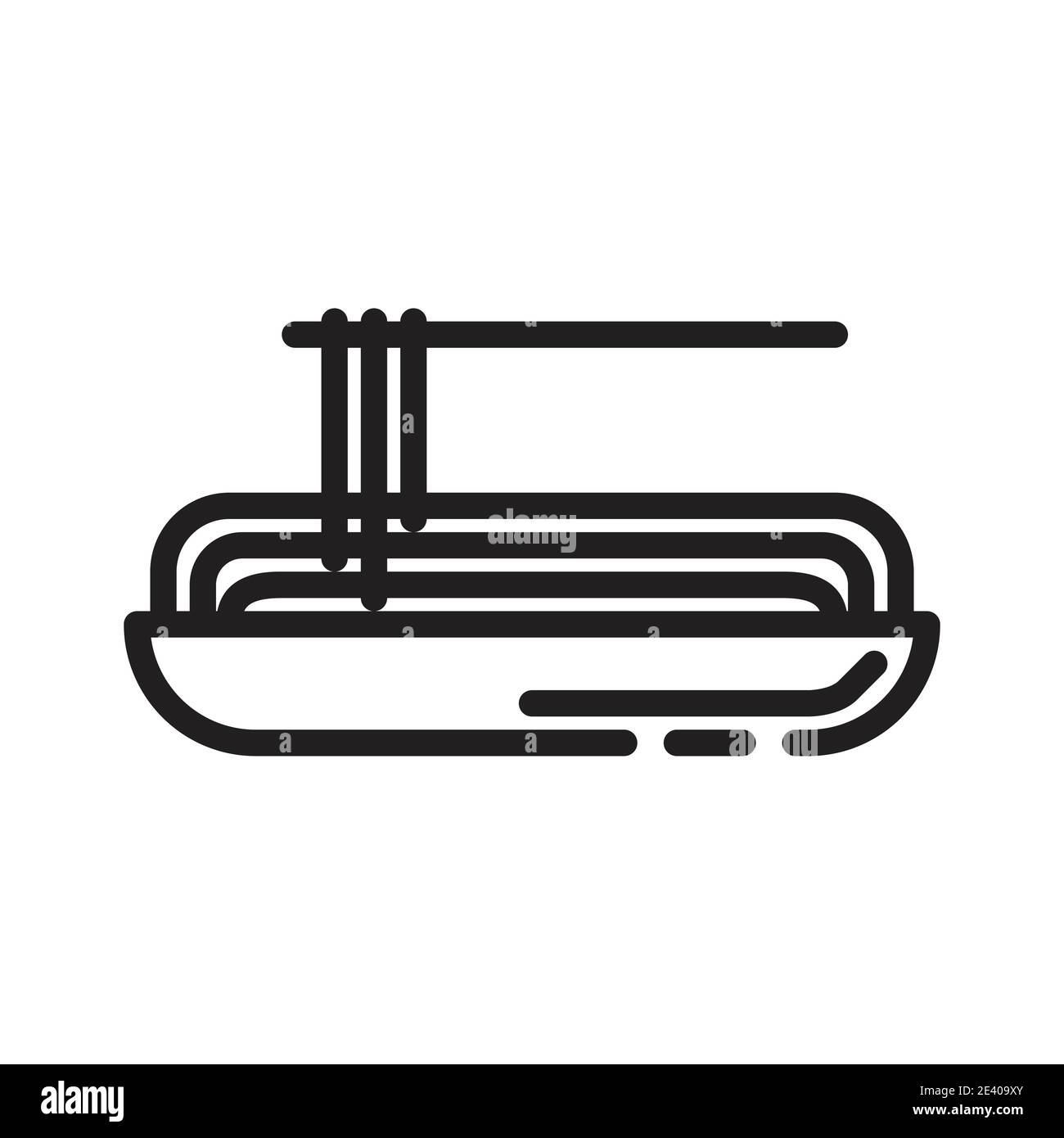 Spaghetti Food Icon. Vector Design Illustration Sign Logo Stock Vector ...