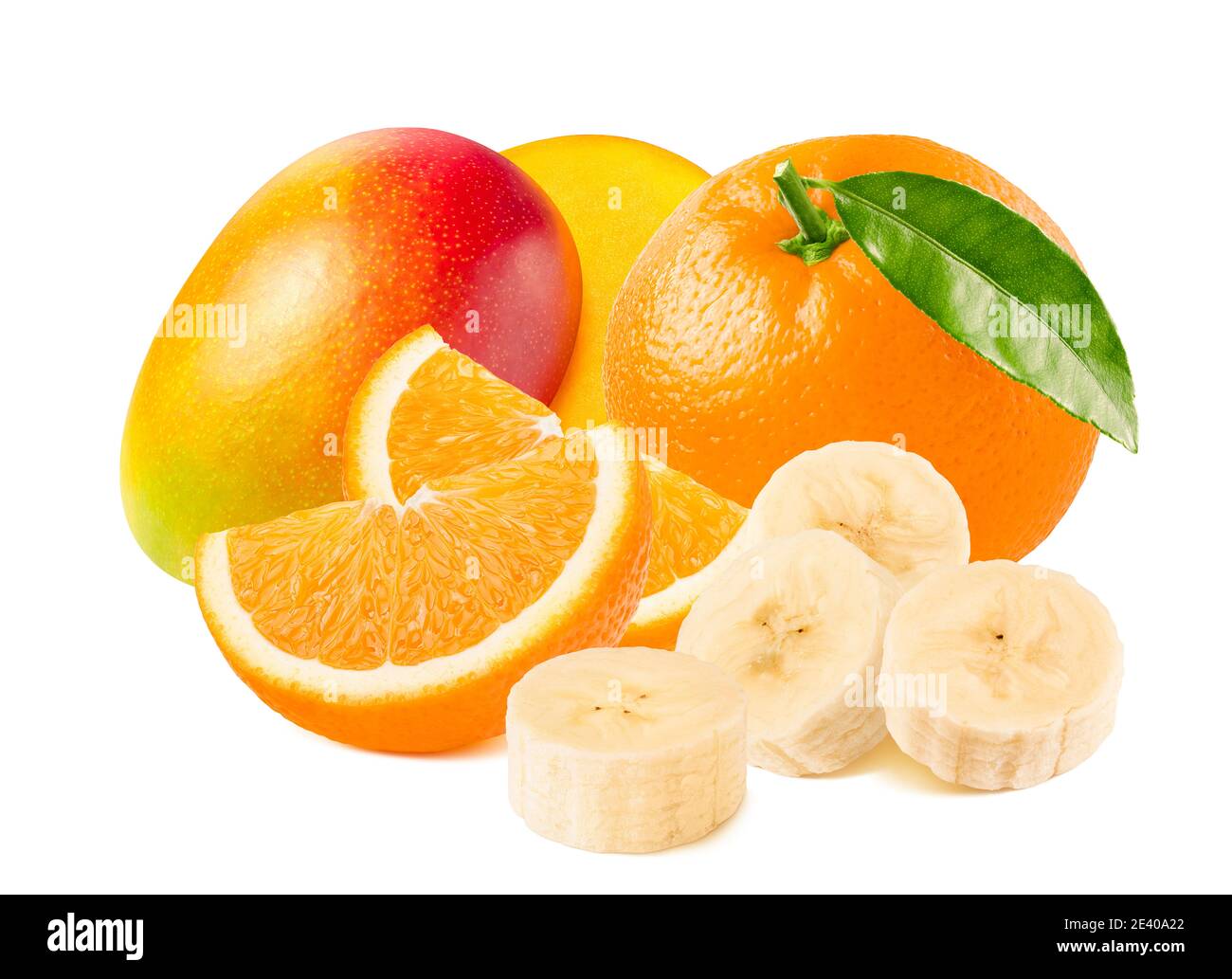 Sliced banana mango hi-res stock photography and images - Alamy