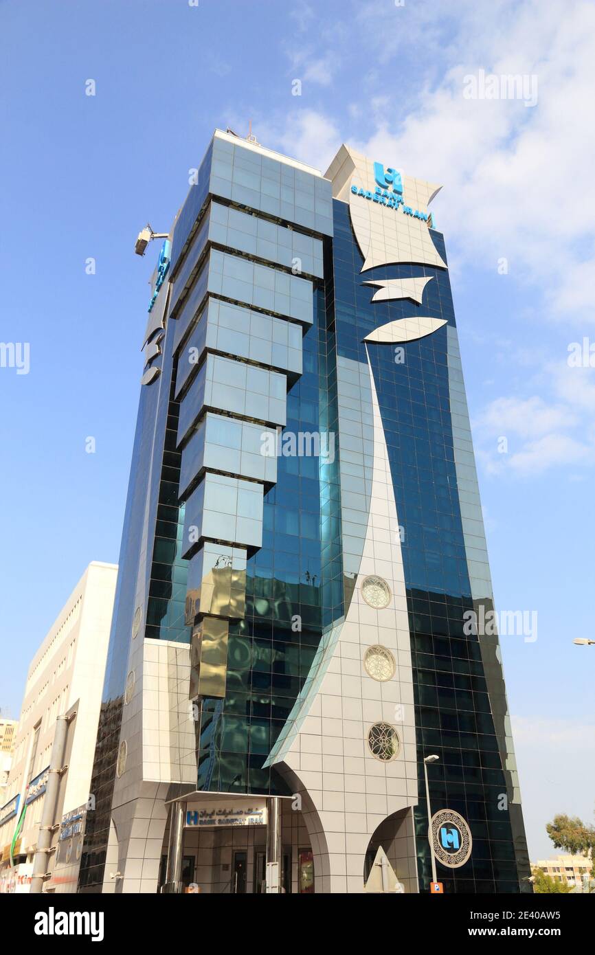 DUBAI, UAE - DECEMBER 9, 2017: Bank Saderat Iran in Dubai, UAE. Bank ...