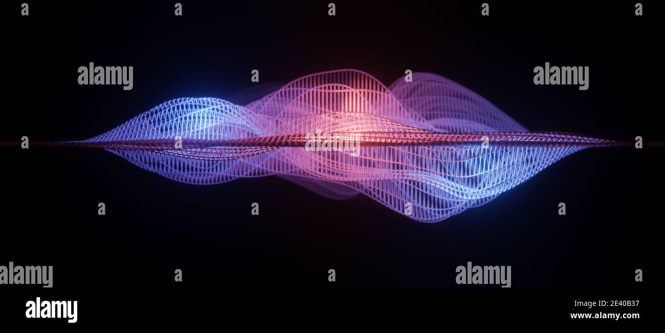 Wireframe Structure Glowing Modern Abstract Virtual Grid Background