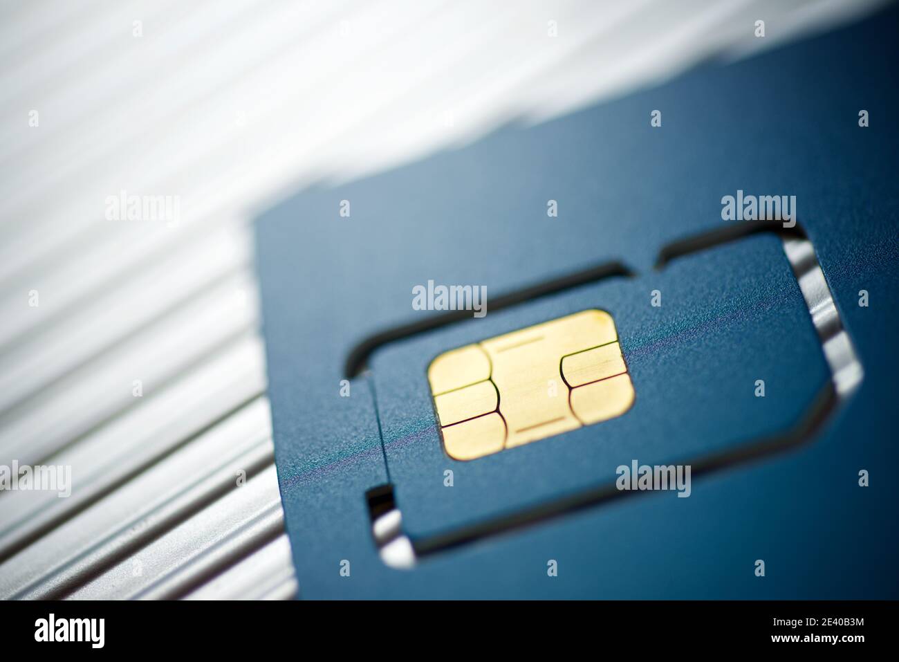 Blue gsm phone sim card hi-res stock photography and images - Alamy