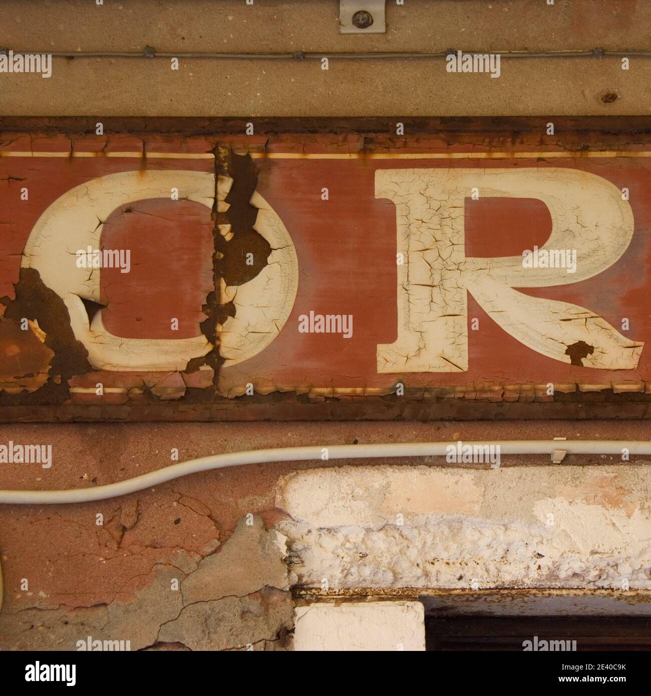 Venice Sign Language. Rusting sign near San Basilio Stock Photo - Alamy